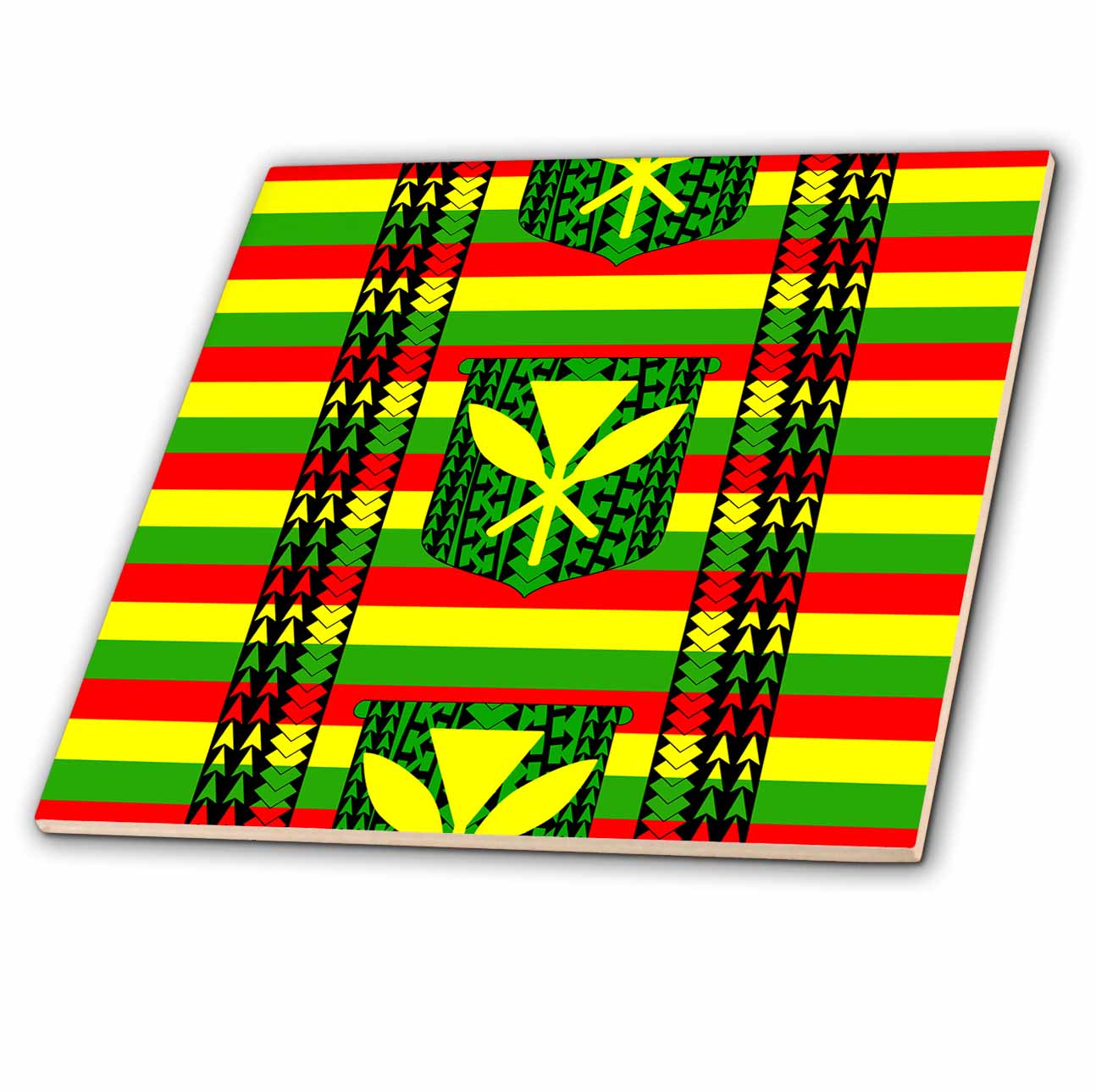 3dRose Macdonald Creative Studios – Hawaii - Tribal Styled Pattern of